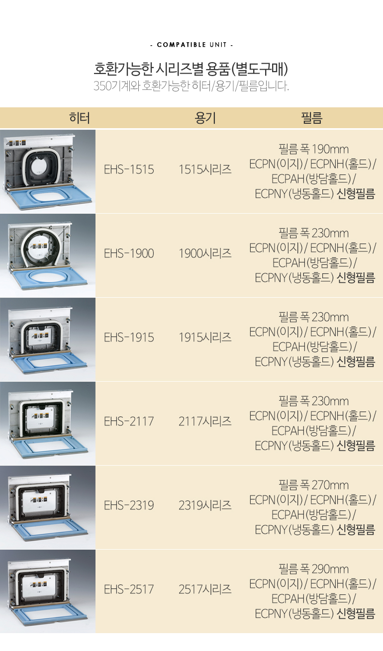 신형 실링기계 EHQ-350N2(자동)